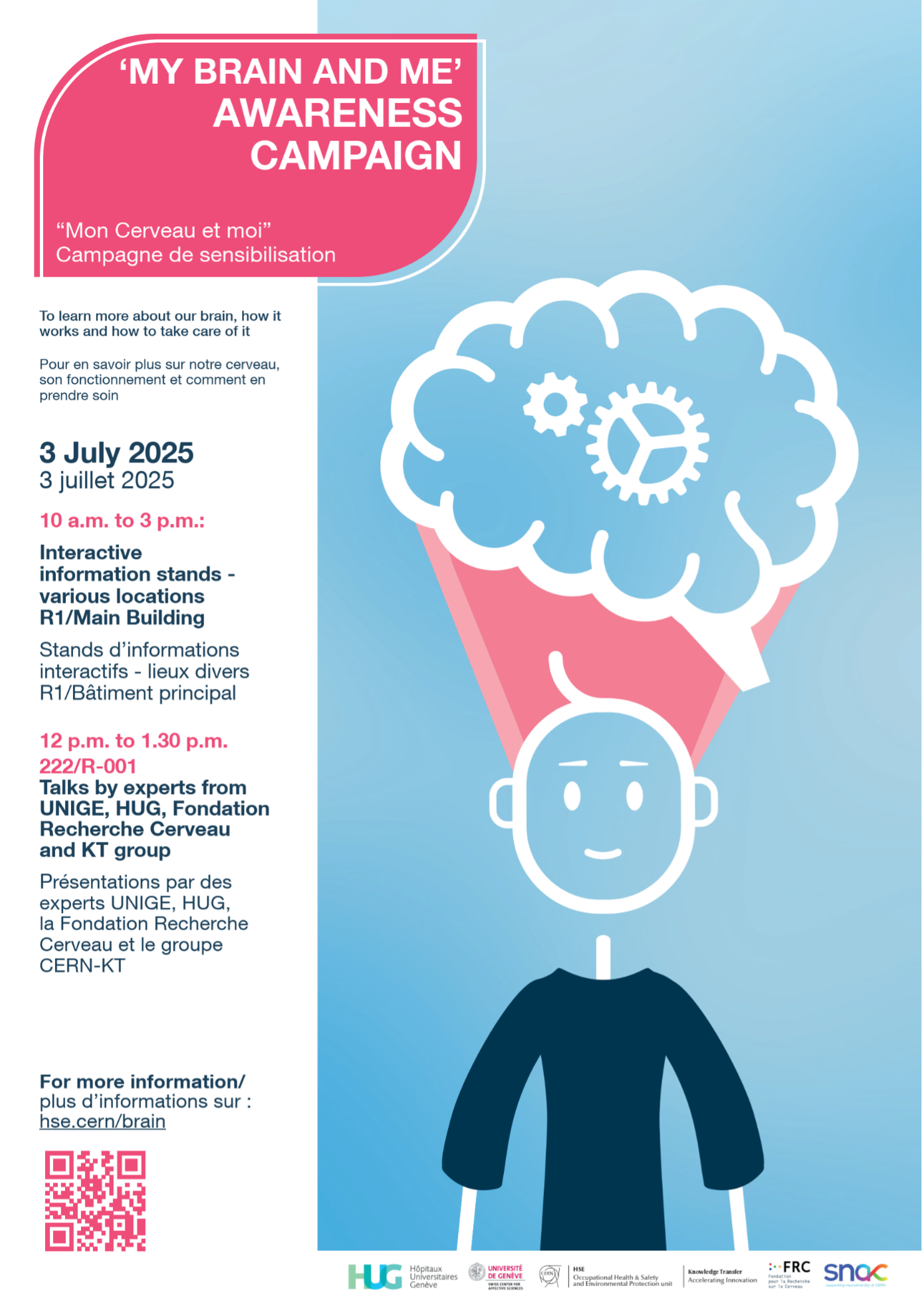 3 July | My Brain and Me: a CERN Medical Service Campaign | CERN